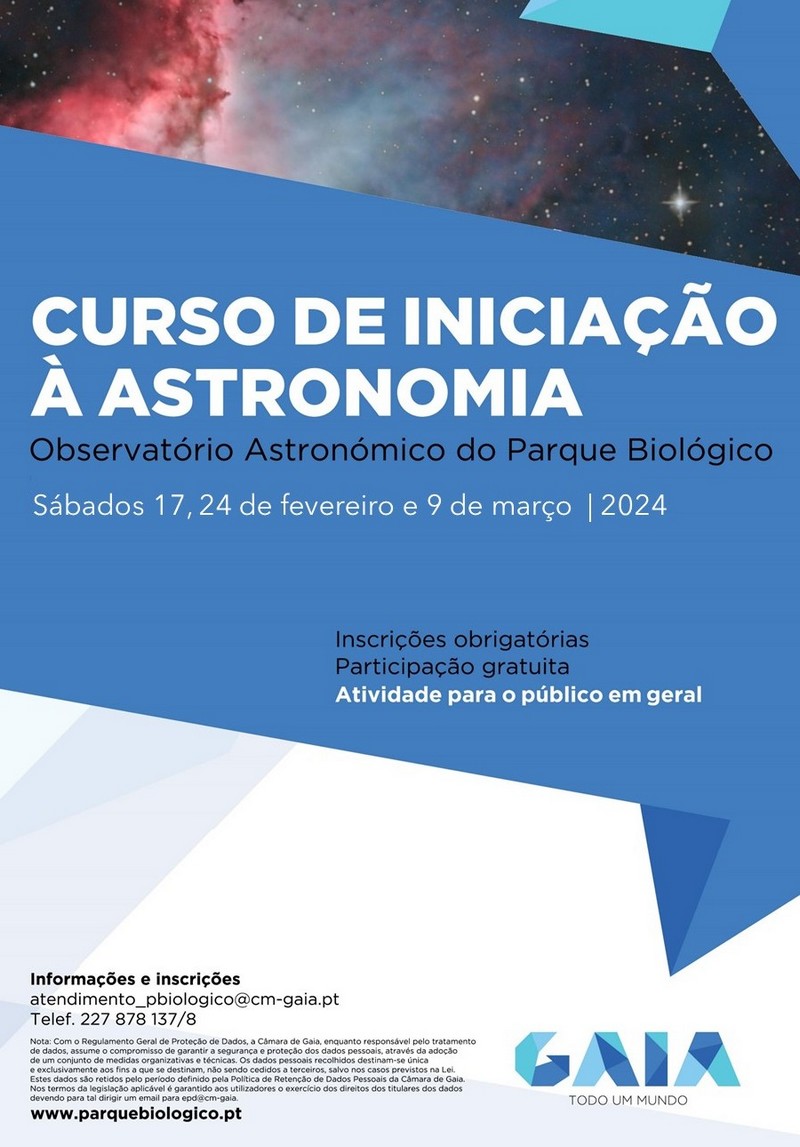 Curso de iniciação à astronomia - Eventos no Porto