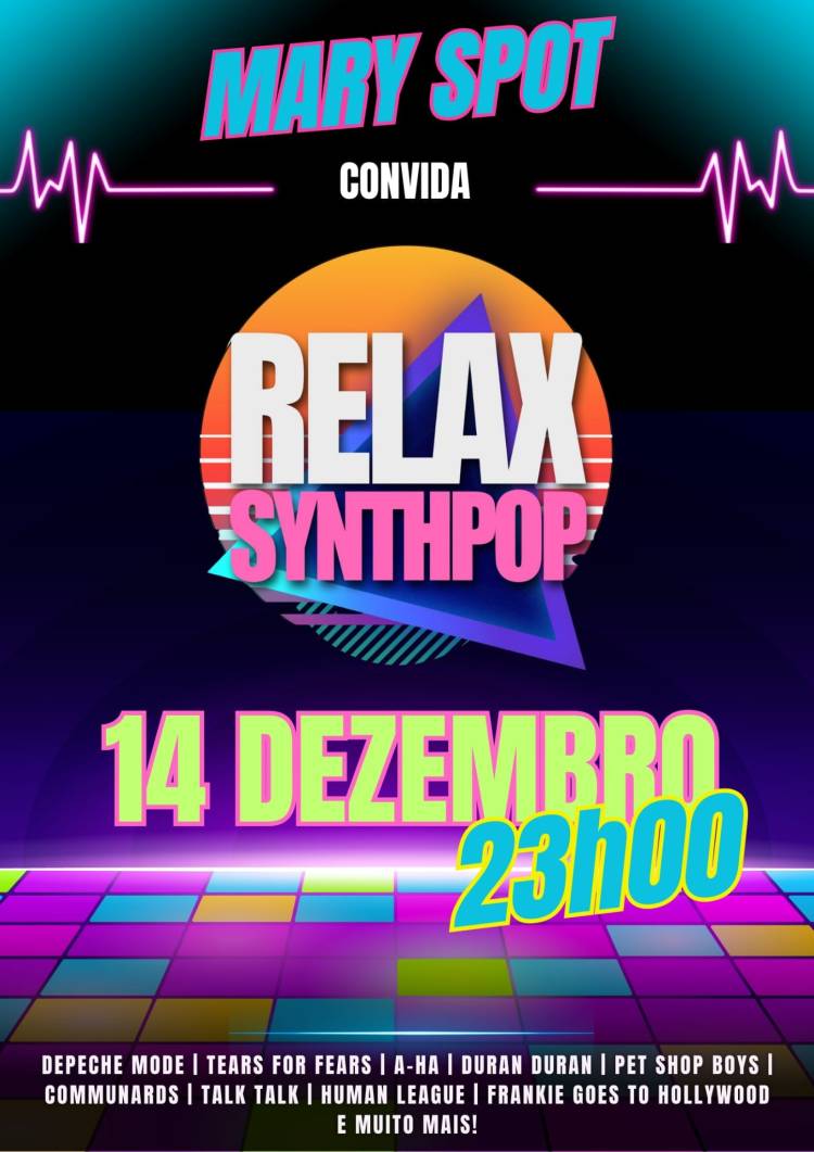 RELAX SYNTHPOP 80´S - TRIBUTO SYNTH - MARY SPOT VINTAGE BAR