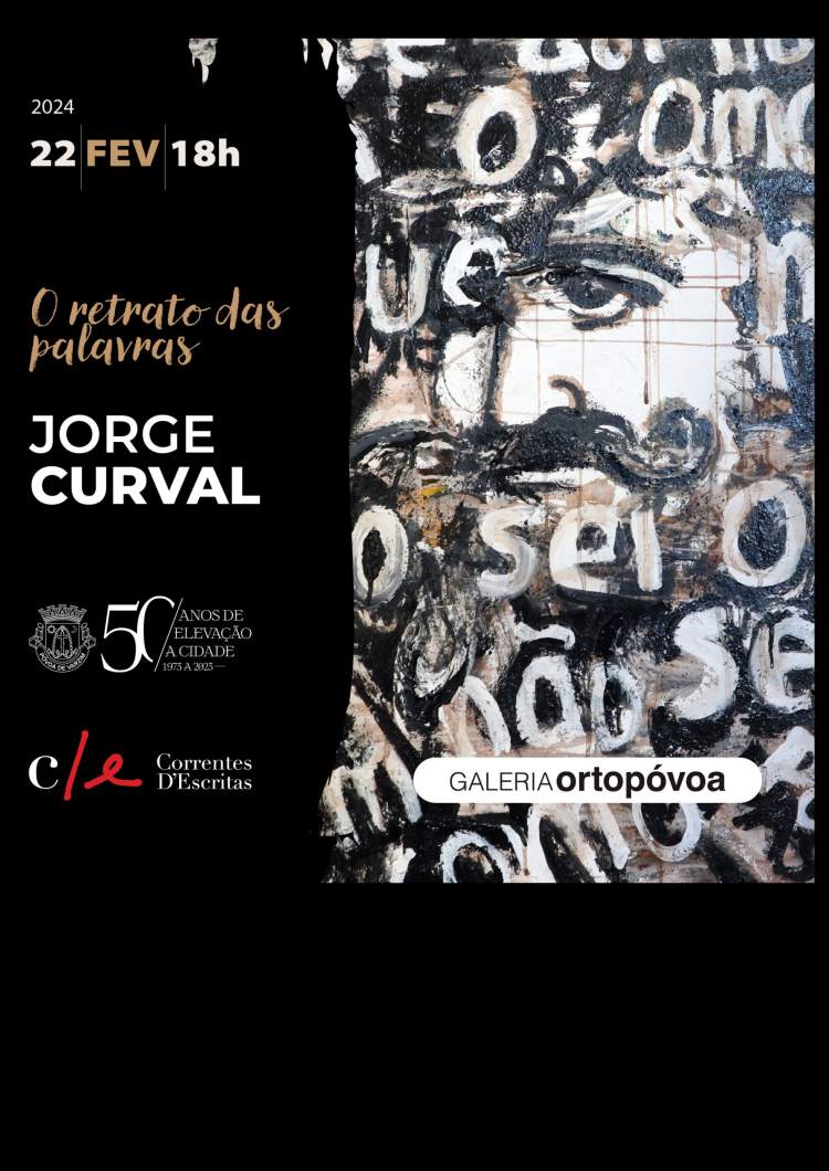 EXPOSIÇÃO DE PINTURA “O RETRATO DA PALAVRAS” de Jorge Curval
