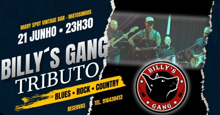 BILLY´S GANG TRIBUTO COUNTRY/ROCK/BLUES @ MARY SPOT VINTAGE BAR