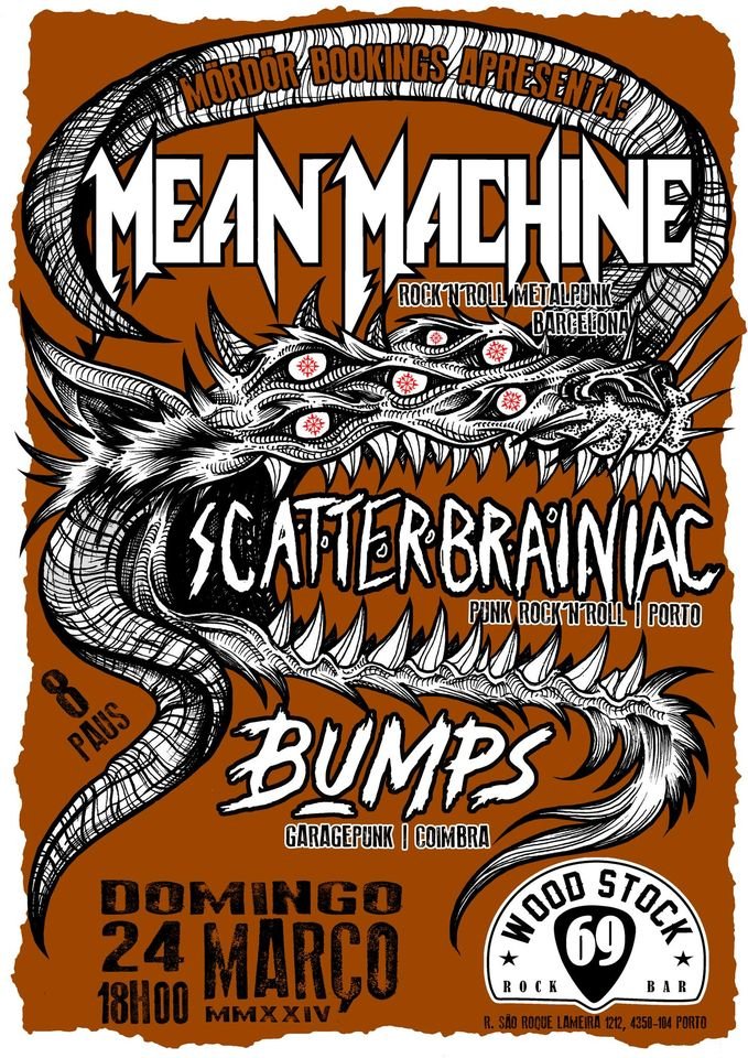 MEAN MACHINE (esp) + SCATTERBRAINIAC + BUMPS