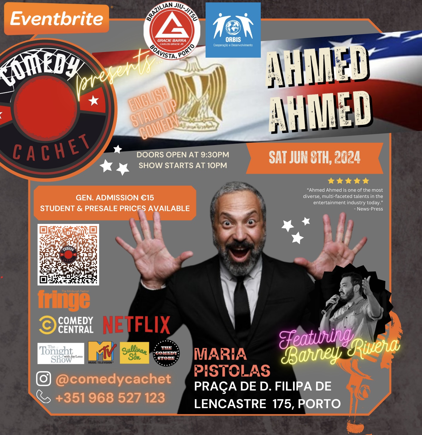 Stand Up Comedy - AHMED AHMED - Live in Porto