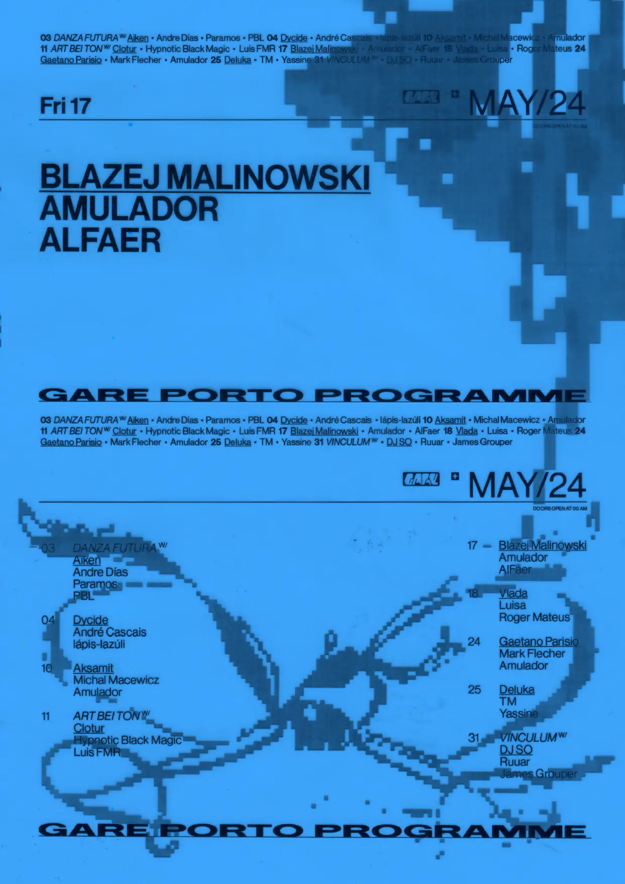 Blazej Malinowski + Amulador + AlFaer - Gare Porto