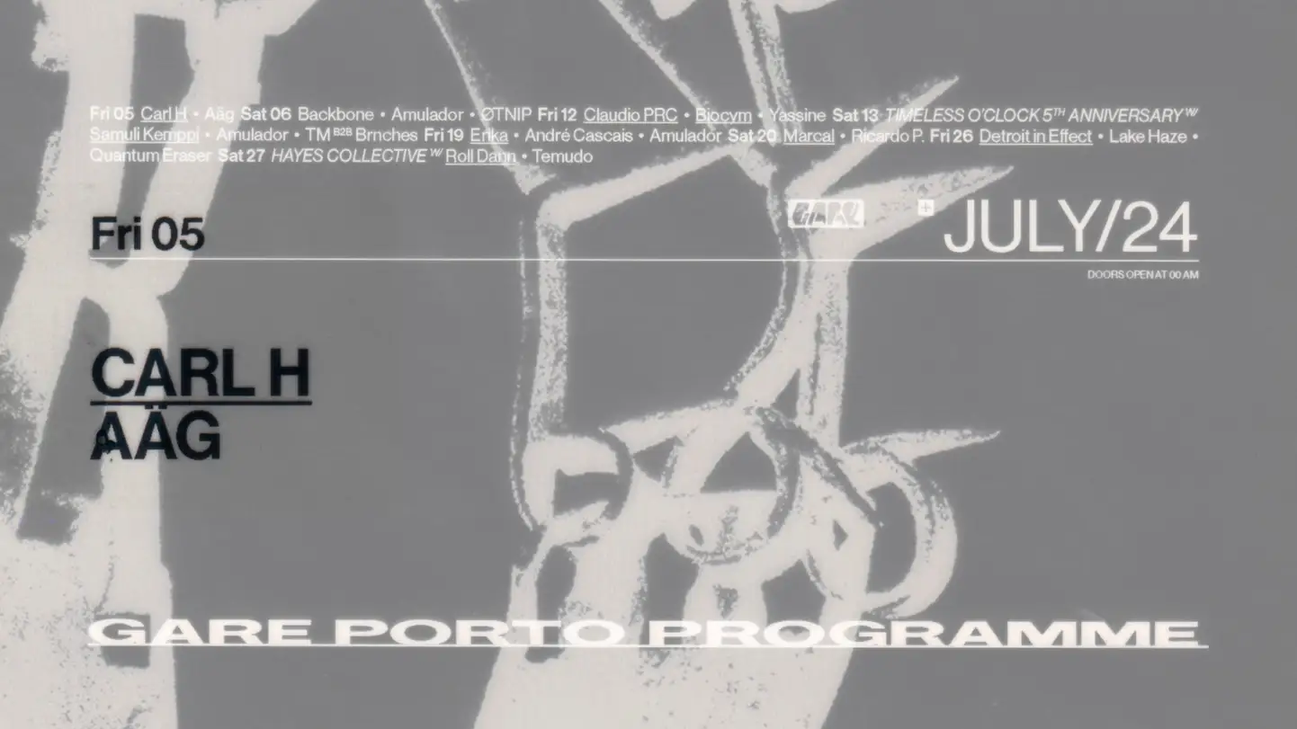 Carl H + Aäg - Gare Porto - Eventos no Porto