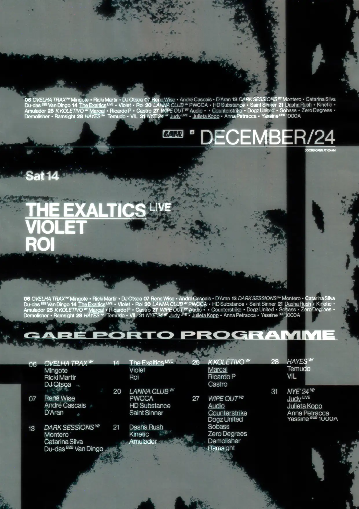The Exaltics live + Violet + Roi - Gare Porto - Eventos no Porto